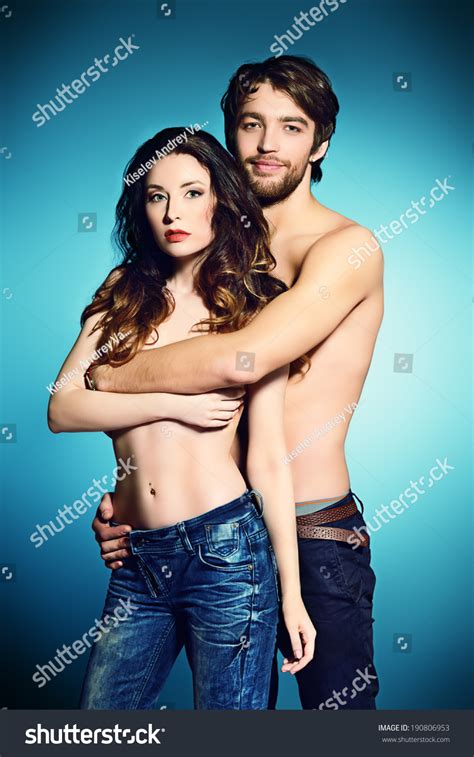 Beautiful Passionate Naked Couple Love Studio Stock Photo 190806953