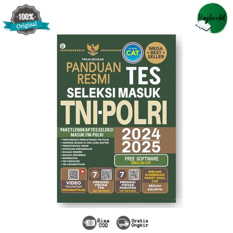 Jual Buku Panduan Resmi Tes Seleksi Masuk TNI POLRI 2024 2025 Agro