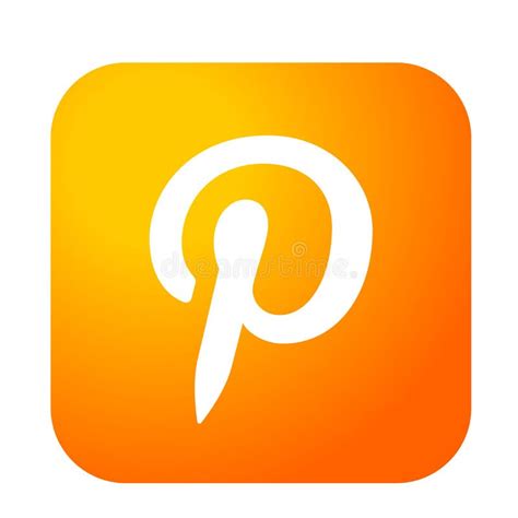 Icono Del Logotipo De Pinterest En Vector Social Rojo Del Elemento Del