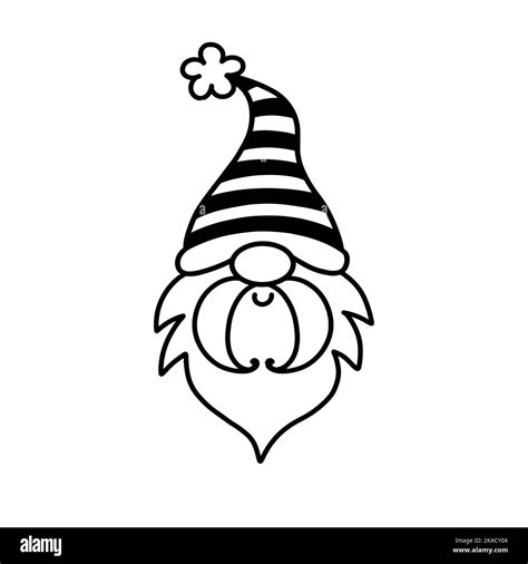 Vector Garden Gnome Character Silhouette Stock Vector Image Art Alamy