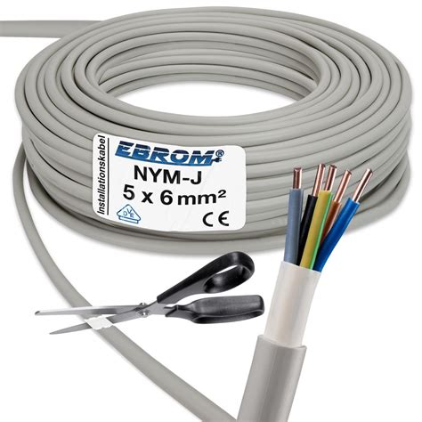 EBROM 15 Meter NYM J 5x6 mm² Kaufland de