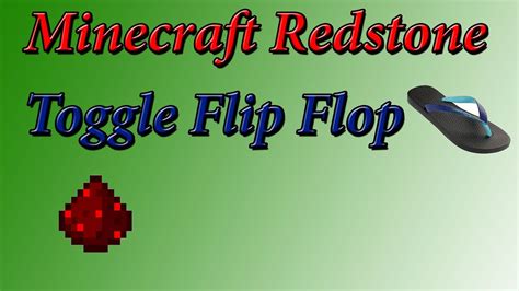 Minecraft Redstone Tutorial Toggle Flip Flop Youtube