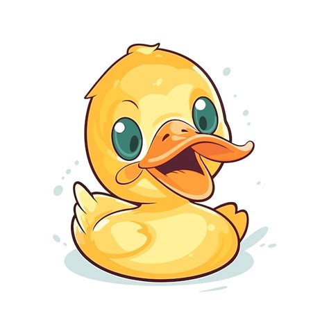 Premium Vector Cartoon Funny Baby Duck
