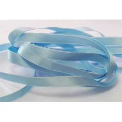 Ruban Satin Luxe Largeur 10 Mm Double Face Coloris Bleu Clair Longueur