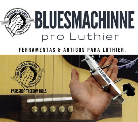 Grampo Para Colar Cavalete Violão Aço Todo em Metal Bluesmachinne Pro