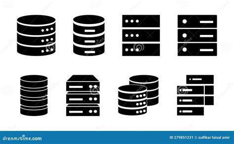 Icono De Base De Datos Icono De Vector De Base De Datos Ilustración