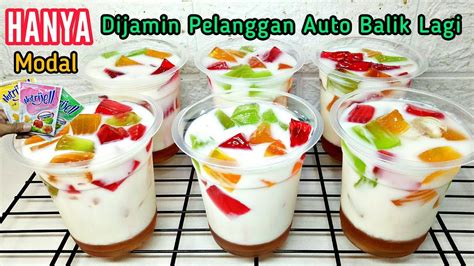 TIAP HARI PANEN UANG PADAHAL BIKINNYA GITU DOANG IDE JUALAN ES JELLY