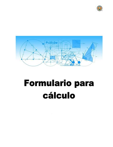 SOLUTION Formulario Para Calculo 2 Studypool