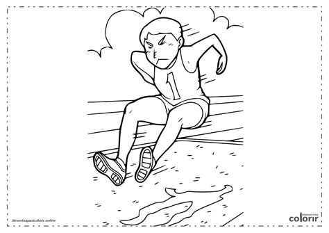 Desenhos De Atletismo Para Colorir