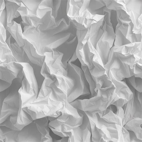 Premium Photo White Crumpled Paper Texture Background
