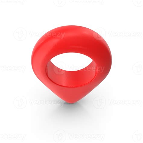 3D Rendering Realistic Location Map Pin GPS Pointer Markers GPS