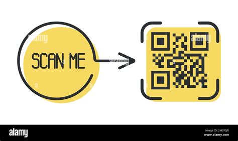 QR Code For Smartphone Inscription Scan Me With Smartphone Icon Qr