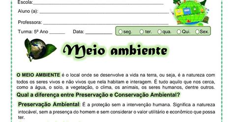 Sequência Didática Meio Ambiente BRAINCP