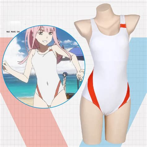 Hot New Darling In The Franxx Code 02 015 Zero Two Ichigo Swimwear Sexy Bikini Swimsuit Cosplay