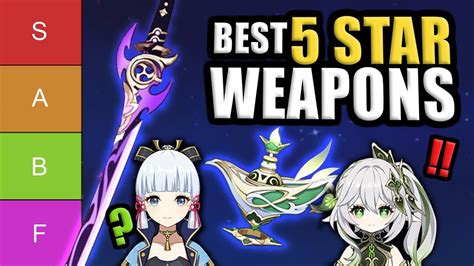 Pull For These Weapons Best Genshin Impact Star Weapons Tier List