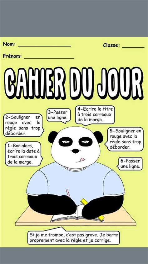 Page De Garde Cahier Du Jour Cycle 3 Pages De Garde Cahiers