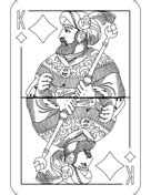 Desenhos De Cartas De Baralhos Para Imprimir E Colorir Pintar