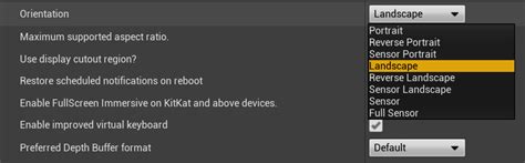 setting up android launch screens unreal engine documentation