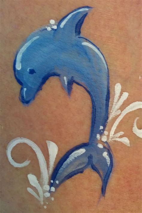 Dolphin Face Paint Face Painting Body Painting