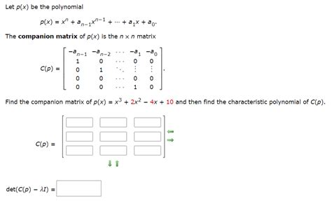 solved let p x be the polynomial p x xn an−1xn−1 ⋯ a1x a0