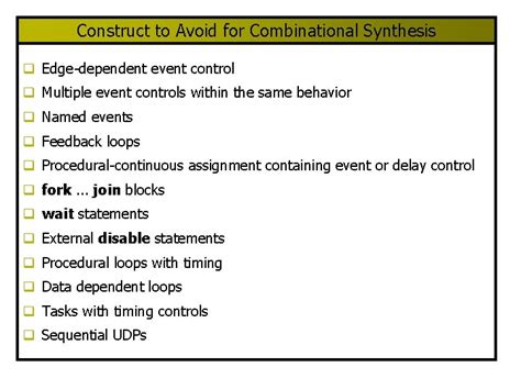 verilog synthesis combinational logic q combination logic function