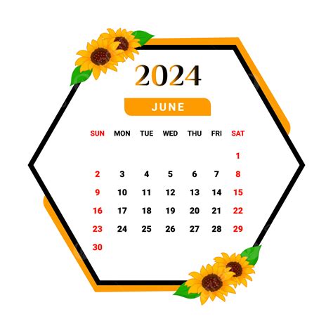 Calendario Mes Junio 2024 Vector Png Calendario Calendario 2024 Porn