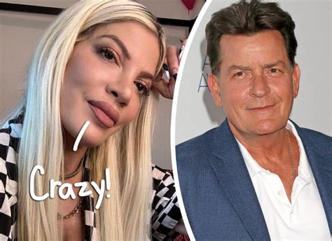 Tori Spelling Recalls Wild Night Charlie Sheen Offered Her A Hot Crack Pipe Perez Hilton