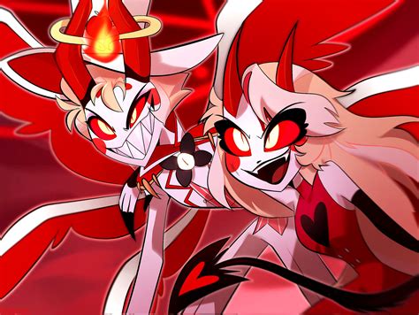 Lucifer Morningstar And Charlie Morningstar Hazbin Hotel Drawn By