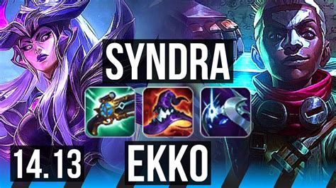 Syndra Vs Ekko Mid Solo Kills Rank Syndra Legendary