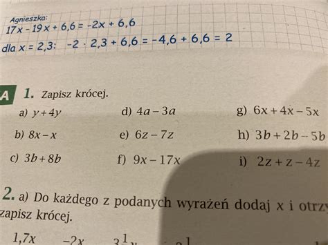 Potrzebuję pomocy z tymi zadaniami na jutro proszę będę bardzo