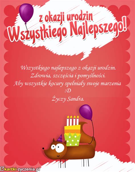Kartki urodzinowe Stwórz bez logowania
