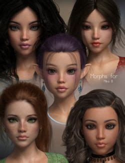 P3D Brita For Tween Julie 7 3D Models For Poser And Daz Studio