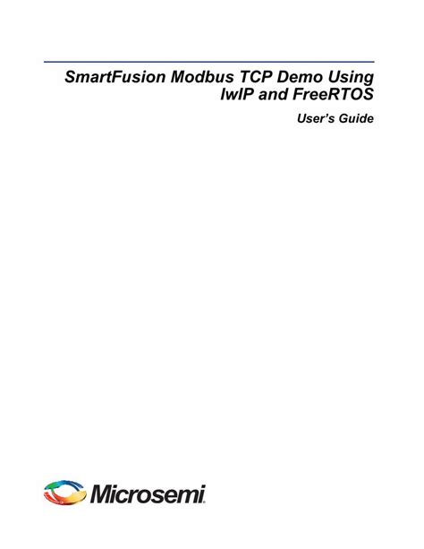pdf smartfusion modbus tcp demo using lwip and freertos userâ€™s guide dokumen tips