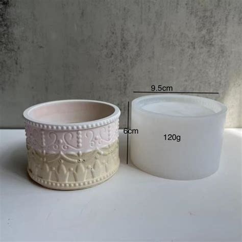 Moules en Silicone pour Pot de fleur en béton ciment plantes