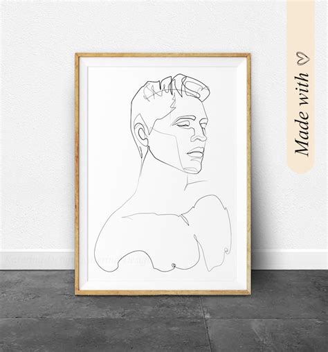 Male Nude Art Erotic Art Gay Art Print Sexy Drawing Male Etsy Singapore