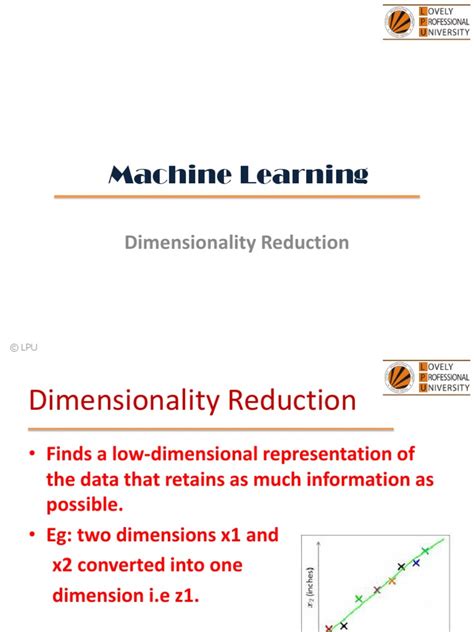 ml unit 3 dimensionality reduction pdf principal component analysis eigenvalues and