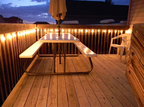 Setting Up String Lights Over Deck With Posts