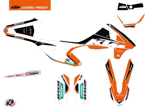 Kit Déco Moto Cross Origin K22 KTM 85 SX Noir Kutvek