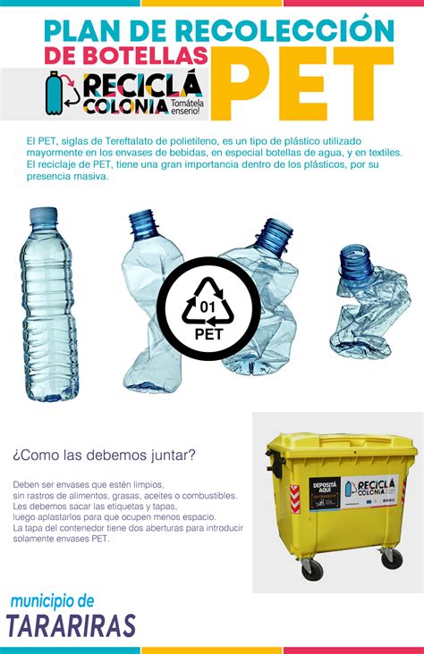 Plan De Recolecci N De Botellas Pet Municipio De Tarariras
