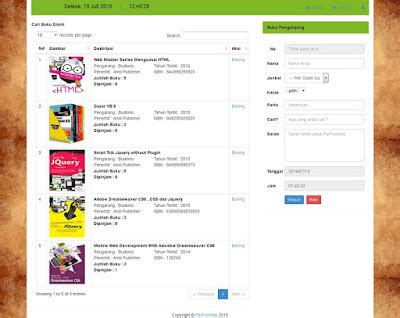 Source Code Aplikasi Perpustakaan PHP MYSQL Trik