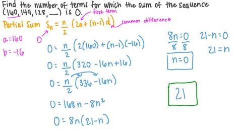 lesson arithmetic series nagwa