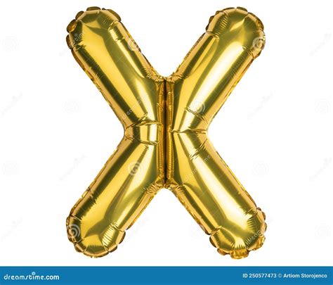 English Alphabet Letters Letter X Balloon Yellow Gold Foil Helium