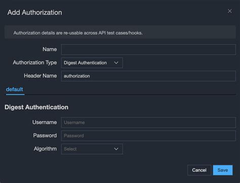 Digest Access Authentication VREST NG Documentation