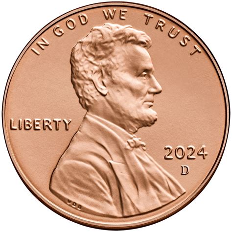 1 CENT 1 CENT 2024 D BU PIÈCES DES ÉTATS UNIS 2024