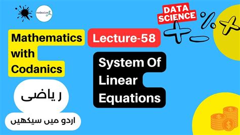 system of linear equations in urdu hindi youtube
