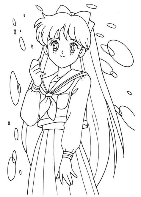 Sailor Moon Series Coloring Pages Aino Minako Sailor Moon Coloring