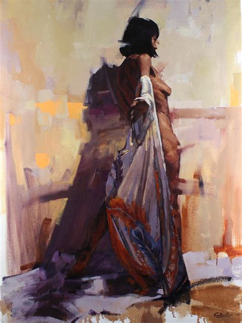 Calvin Lai Copper Modern Nude Portraiture Artwork Realism Oil