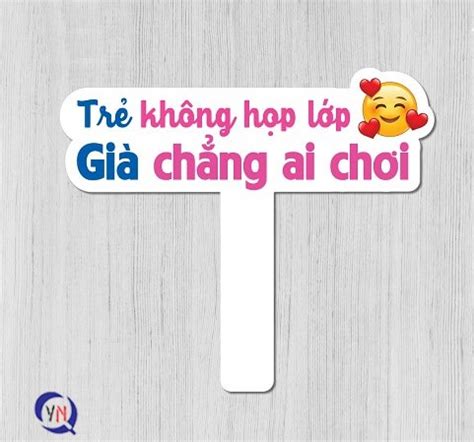 Chuyên thiết thế In Hashtag cầm tay họp lớp giá rẻ tại Hà Nội