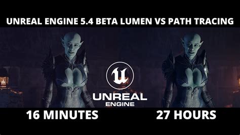 Unreal Engine Beta Lumen Vs Path Tracing Youtube