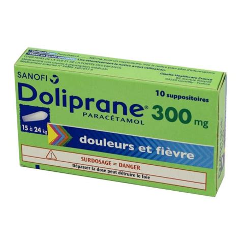 DOLIPRANE 300 Mg 10 Suppositoires 3400934810176